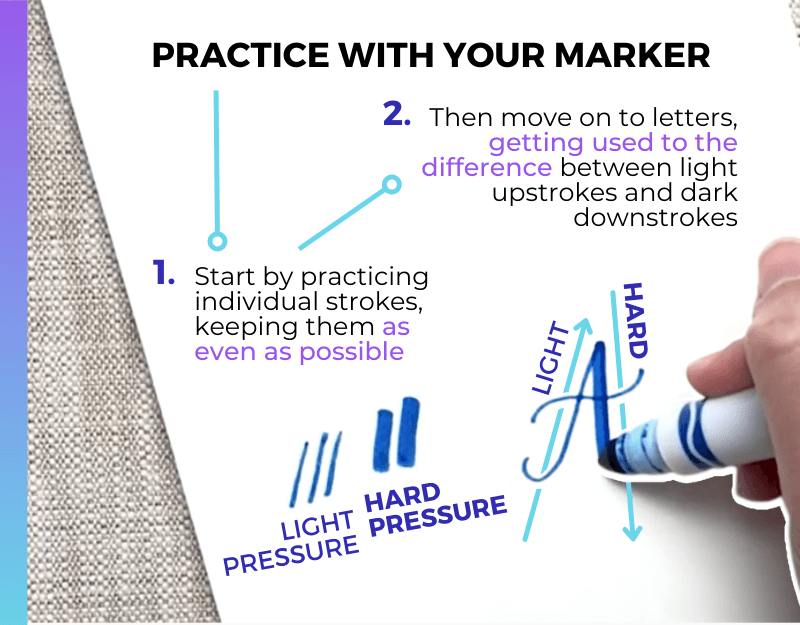 How To Do EASY Calligraphy [Tutorial + Practice Sheet] — Loveleigh Loops