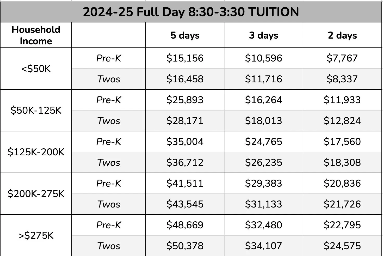 Collective Kind Tuition & Fees — Collective Kind Brooklyn Montessori