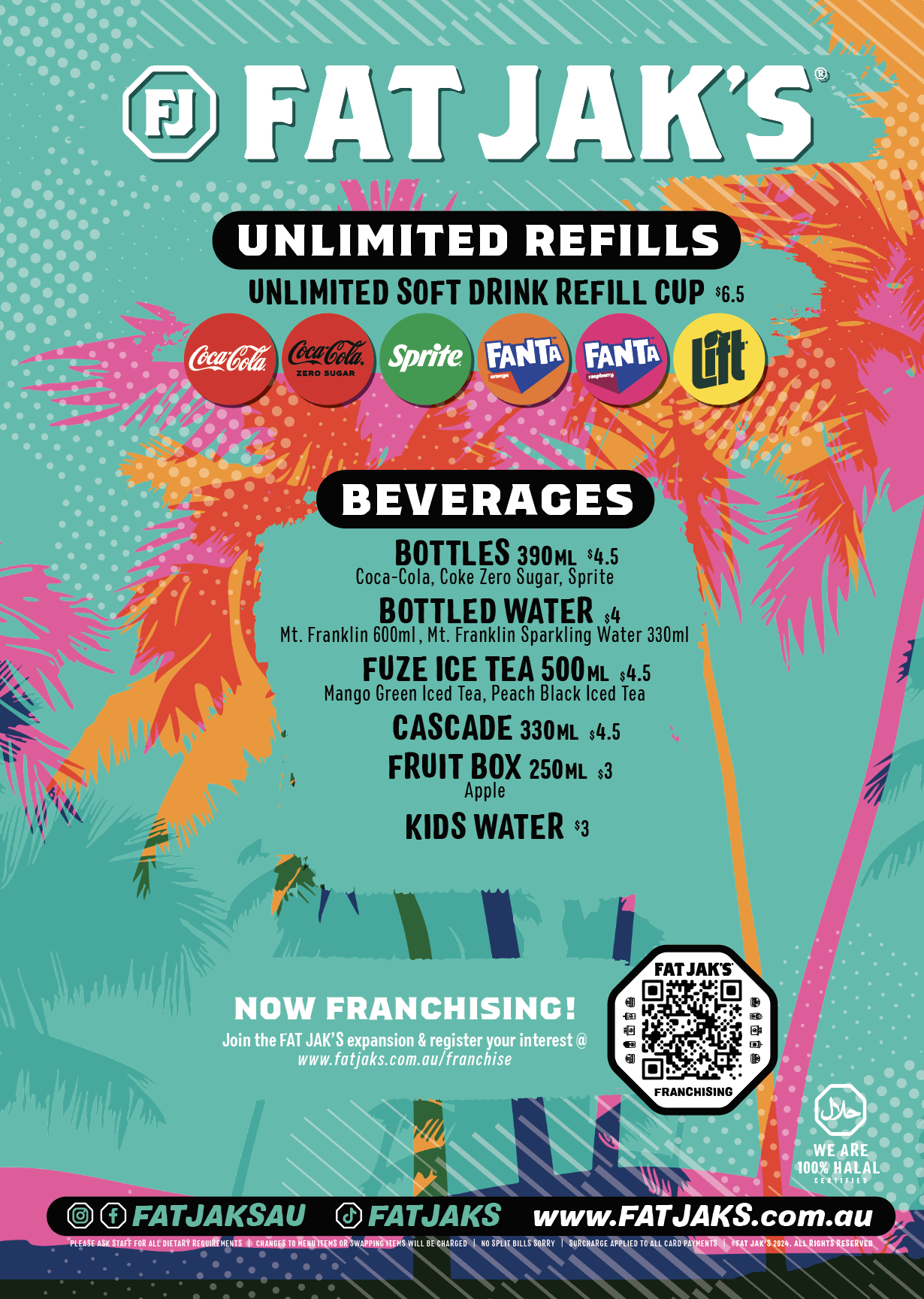 LOCATIONS — FAT JAK'S