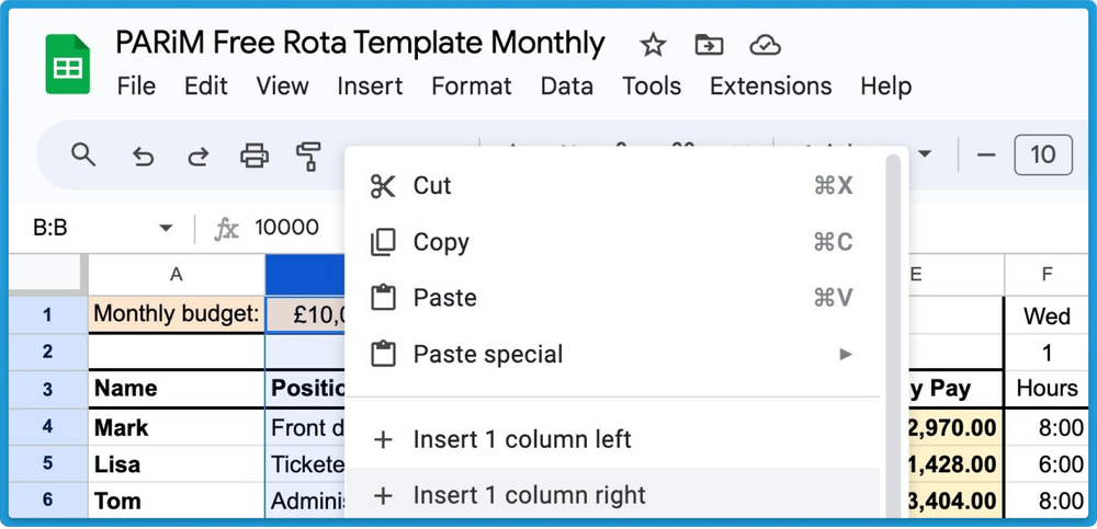 Free Rota Template UK: Excel, Google Sheets, PDF