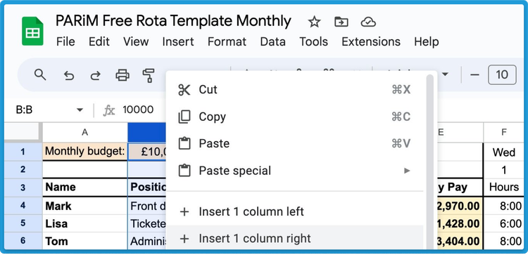Free Rota Template UK: Excel, Google Sheets, PDF