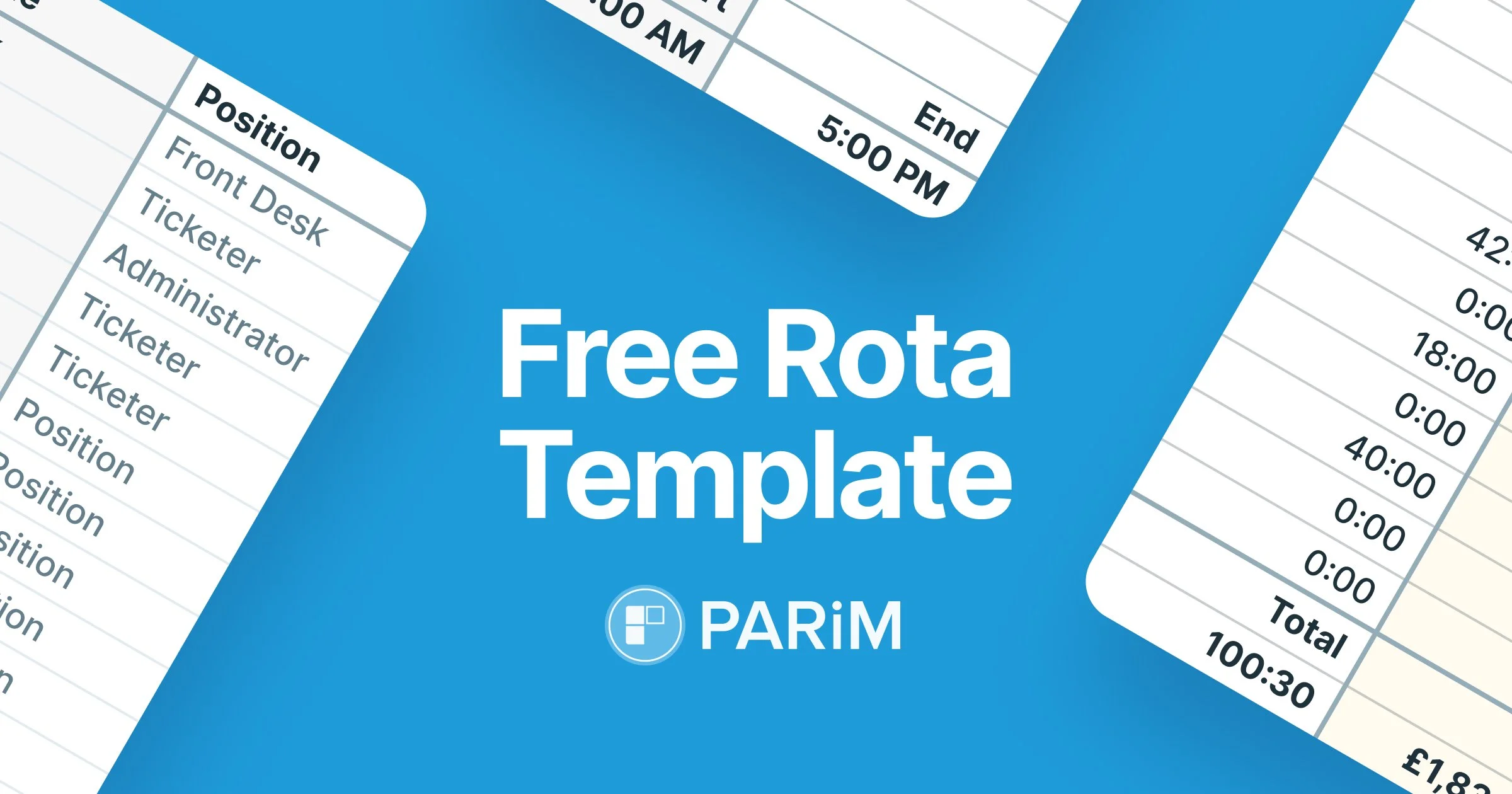 Free Rota Template UK: Excel, Google Sheets, PDF