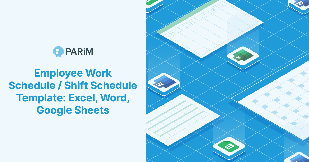 Employee Work Schedule Template: Excel, Word, Google Sheets