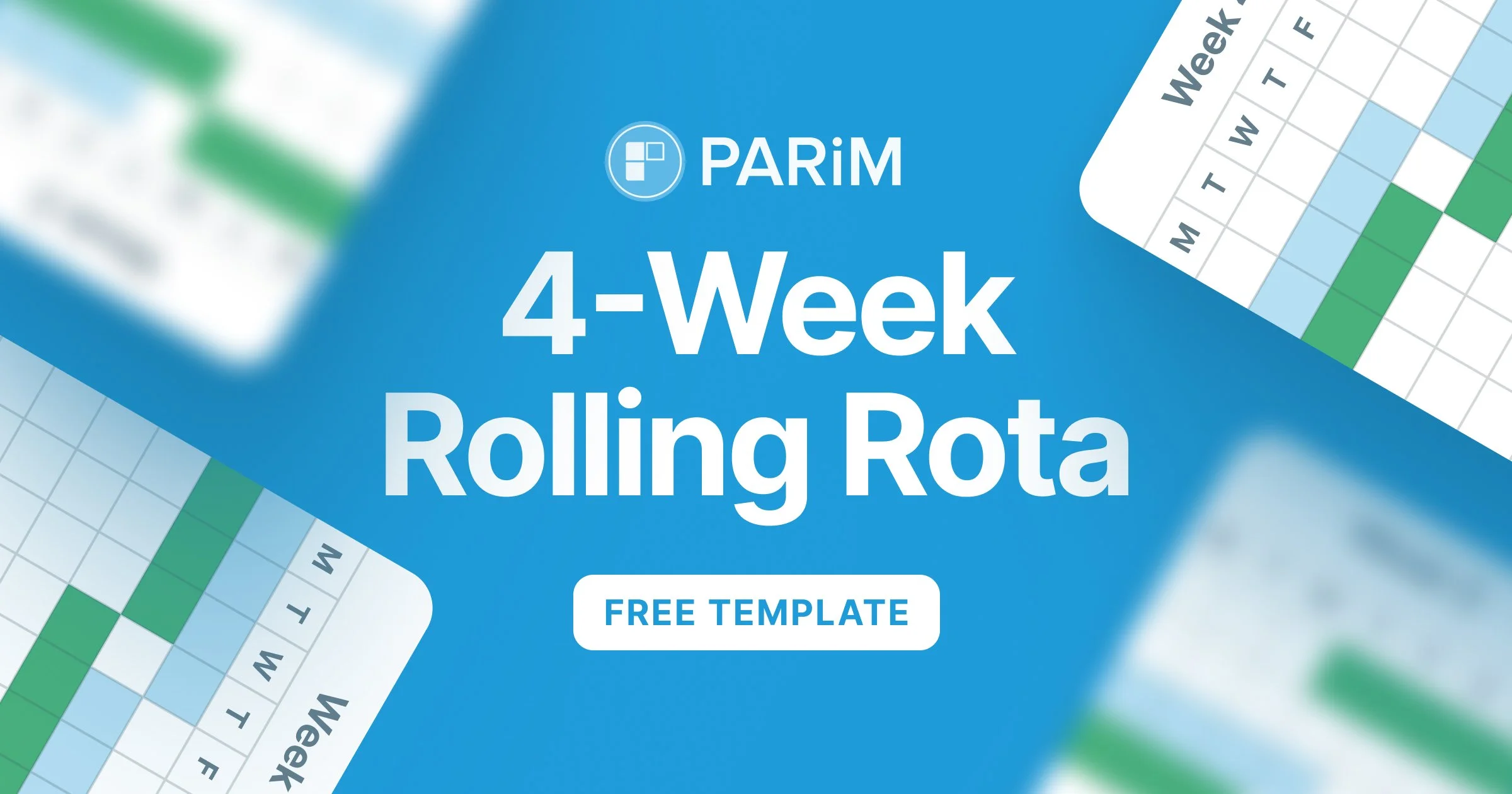 How to Create a 4-Week Rolling Rota in Excel: FREE Template