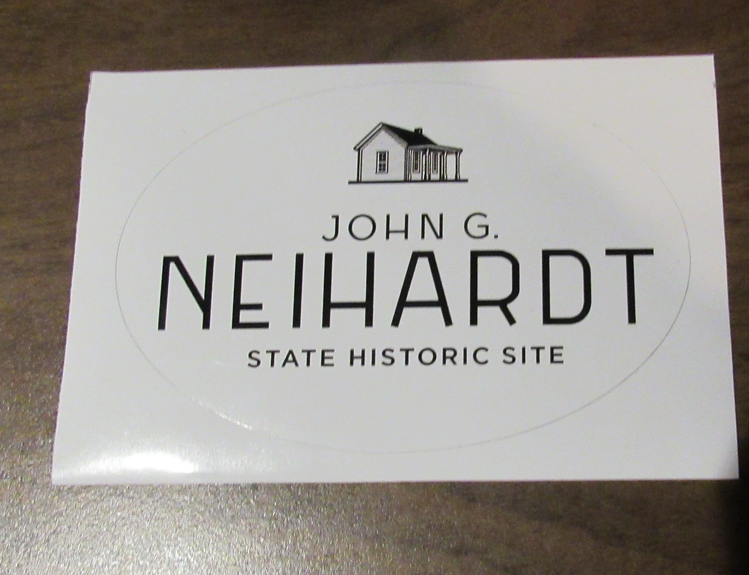 Oval logo sticker — Neihardt Center