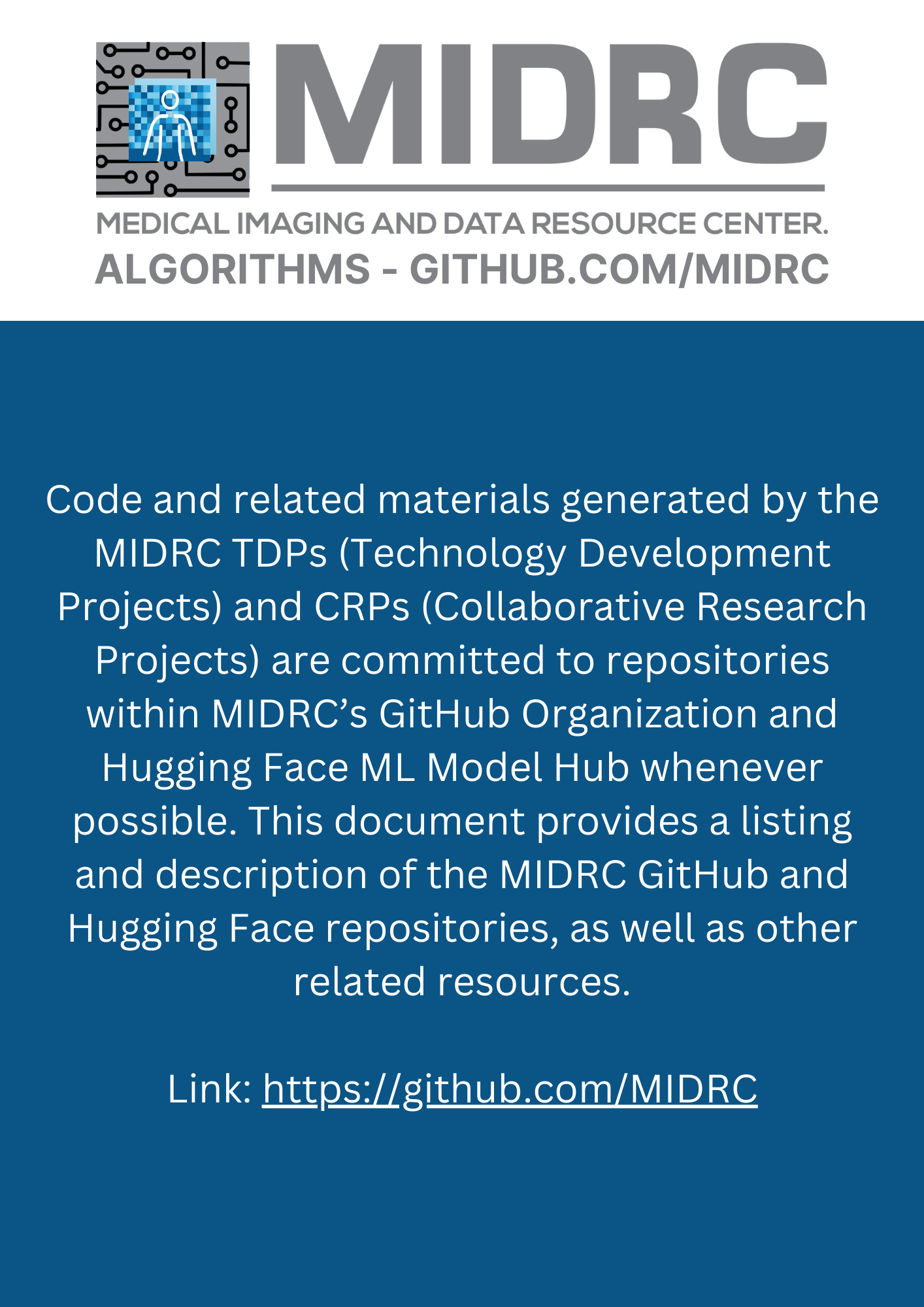 Algorithms — MIDRC