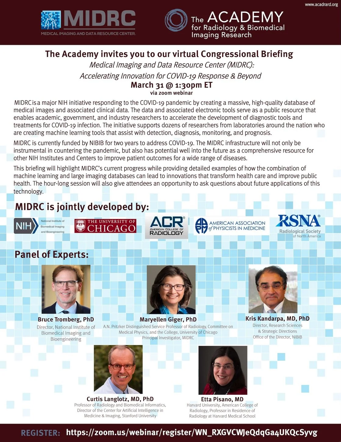 Webinars and Recordings — MIDRC