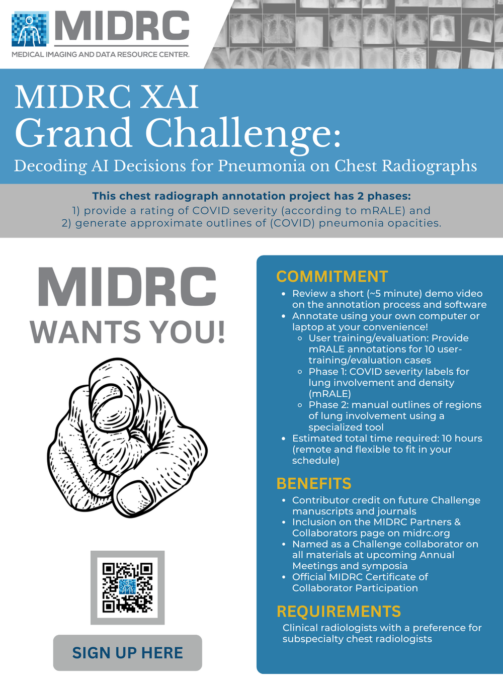 MIDRC mRALE Mastermind Challenge — MIDRC