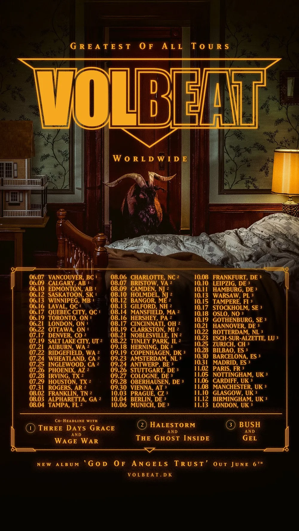VOLBEAT RETURN WITH MASSIVE NEW ALBUM ‘GOD OF ANGELS TRUST’ — Get Some ...