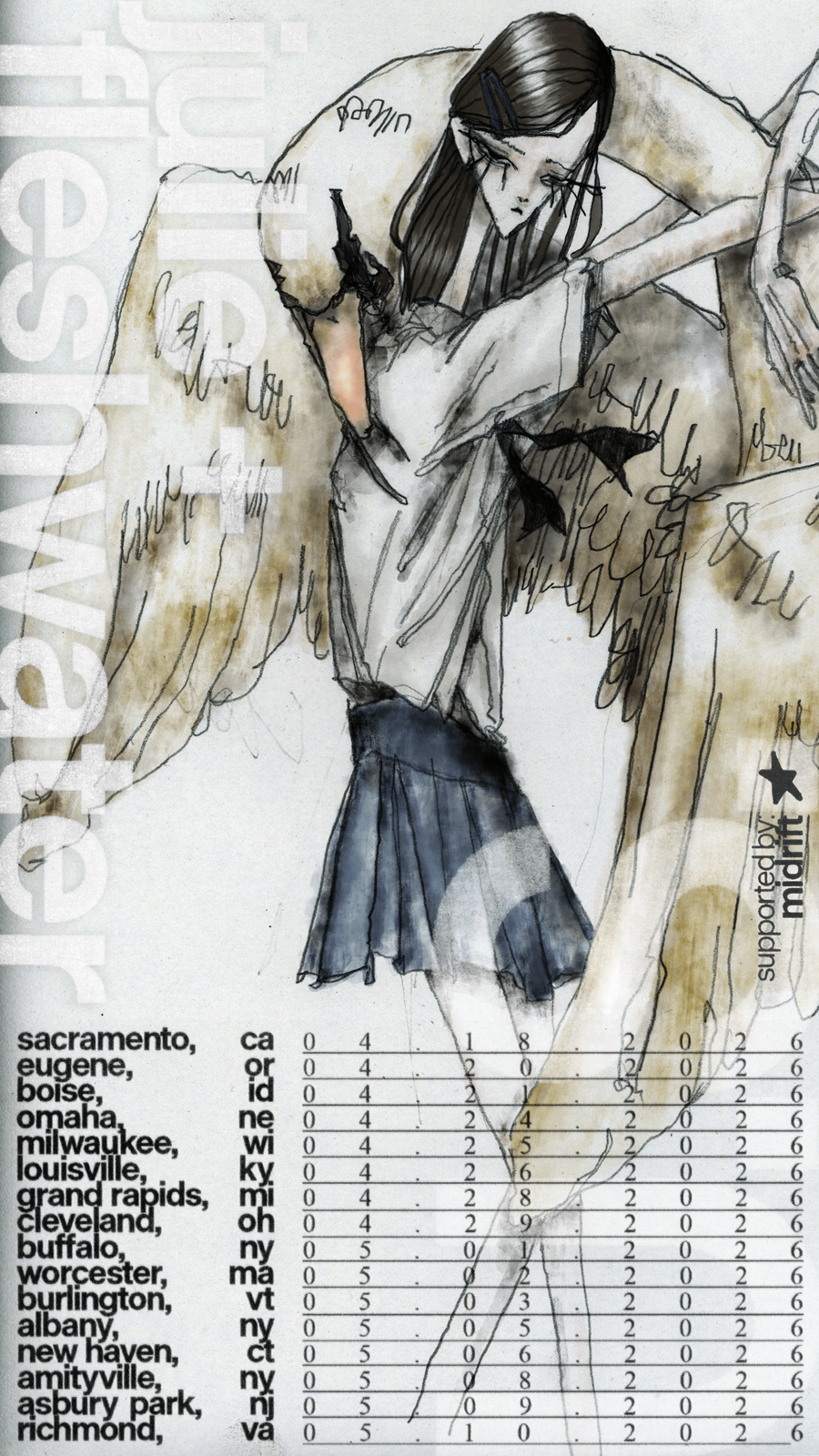 FLESHWATER ANNOUNCE U.S. CO-HEADLINE TOUR WITH JULIE, FEATURING MIDRIFT ...