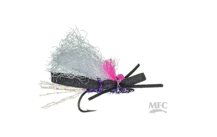 Double Stack Chubby Chernobyl - Black/Bright Purple | First Drift Fly Co