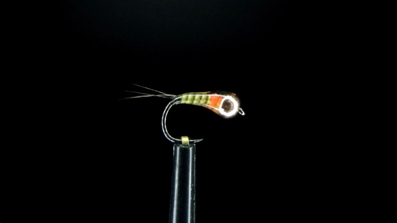 Custom Tungsten Golden Olive Quill Perdigon | First Drift Fly Co