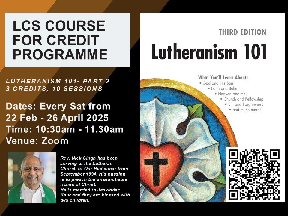 Lutheranism 101 - Part 2 — LCOR Official Website