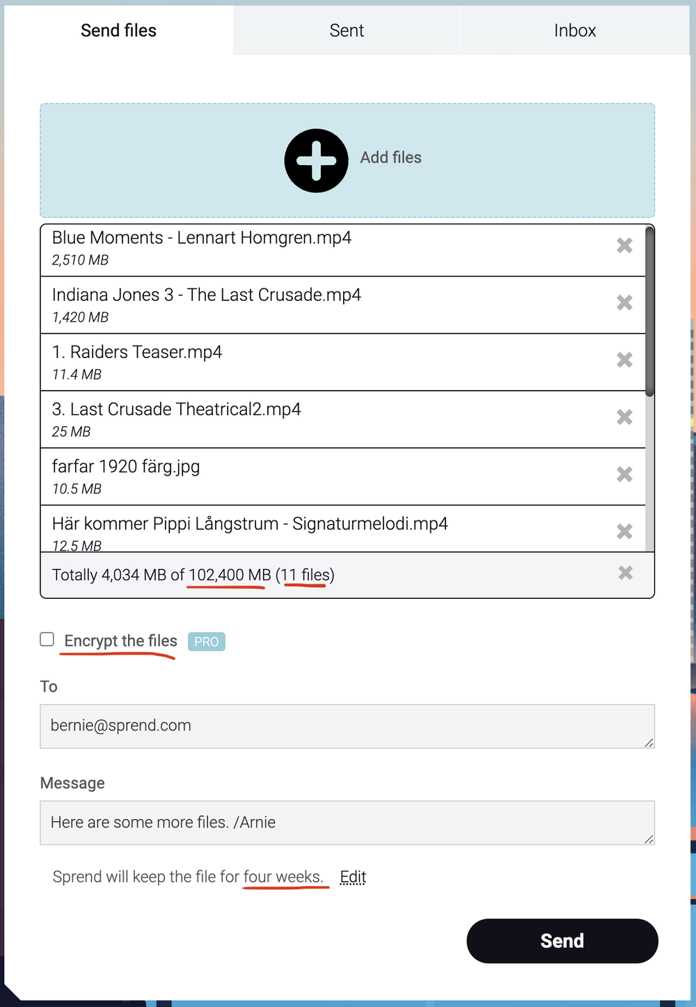 Don’t send. Receive! — SPREND