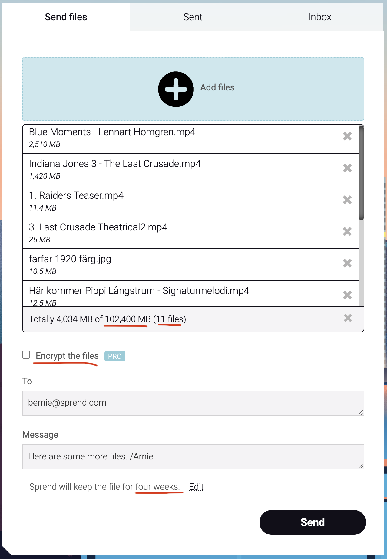 Don’t send. Receive! — SPREND