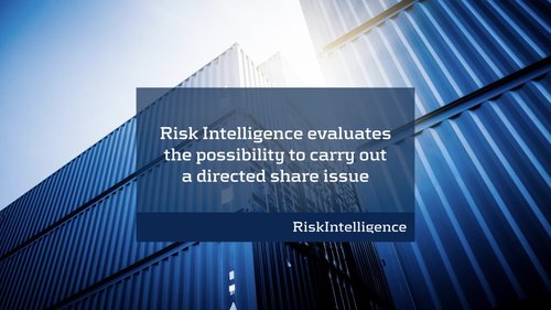 Risk Intelligence evaluates the possibility to carry out a directed ...