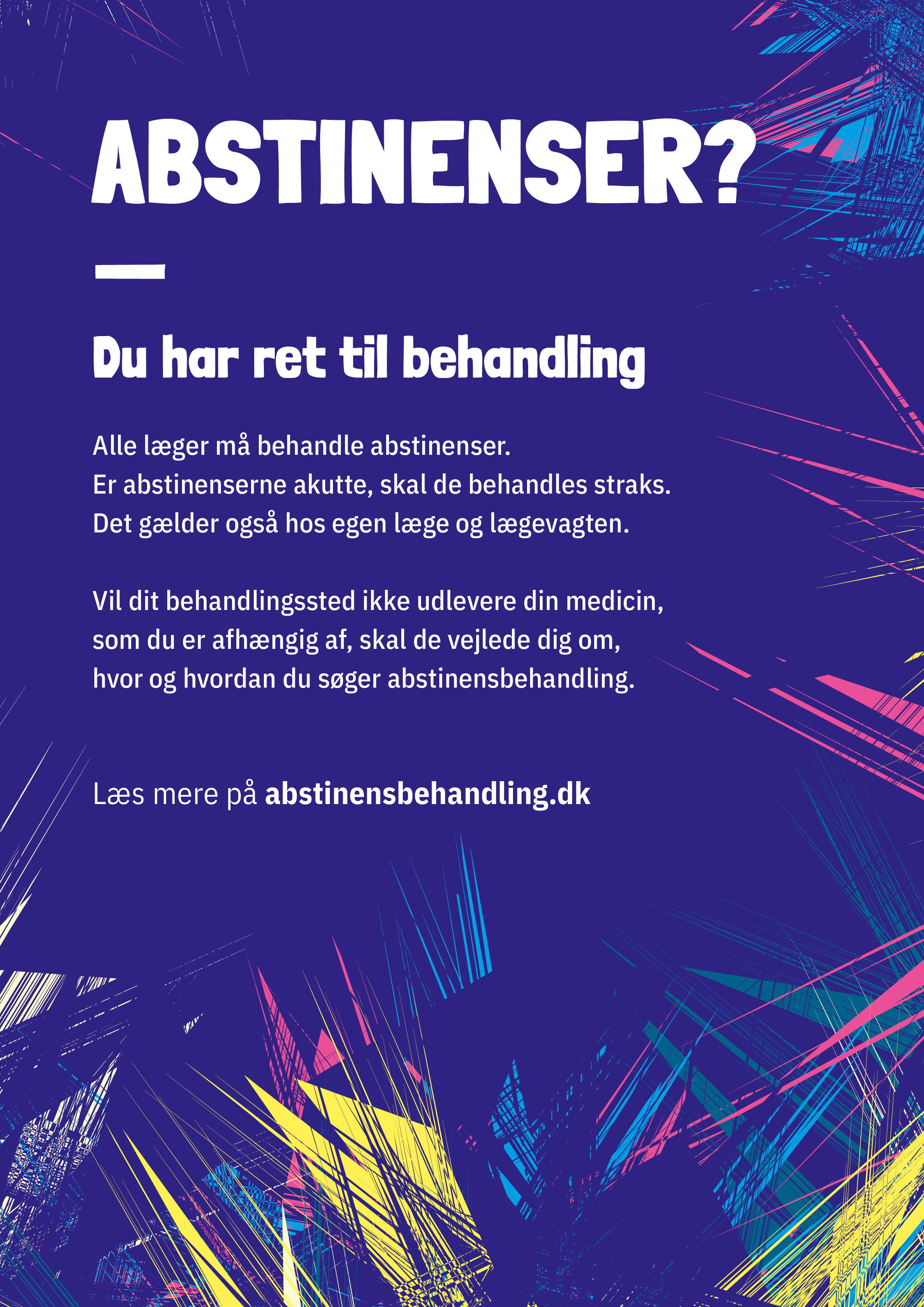 Bestil materialer — Abstinensbehandling.dk