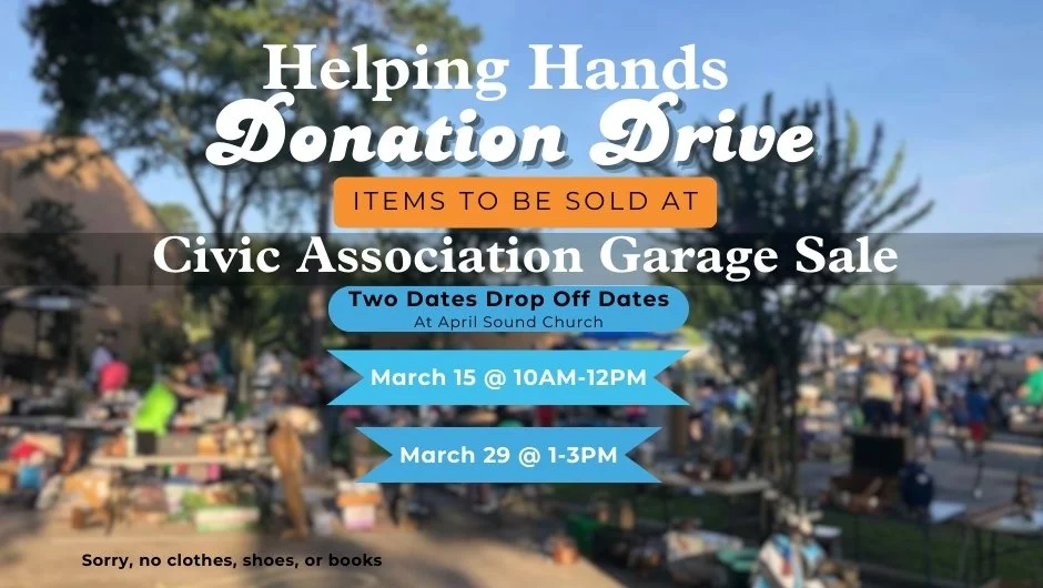 Garage Sale Drop-Off — APRIL SOUND CHURCH