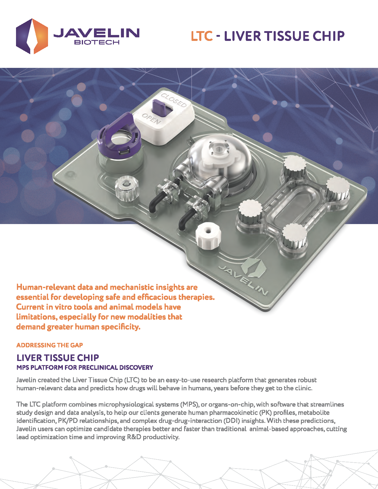 Javelin Biotech — Liver Tissue Chip