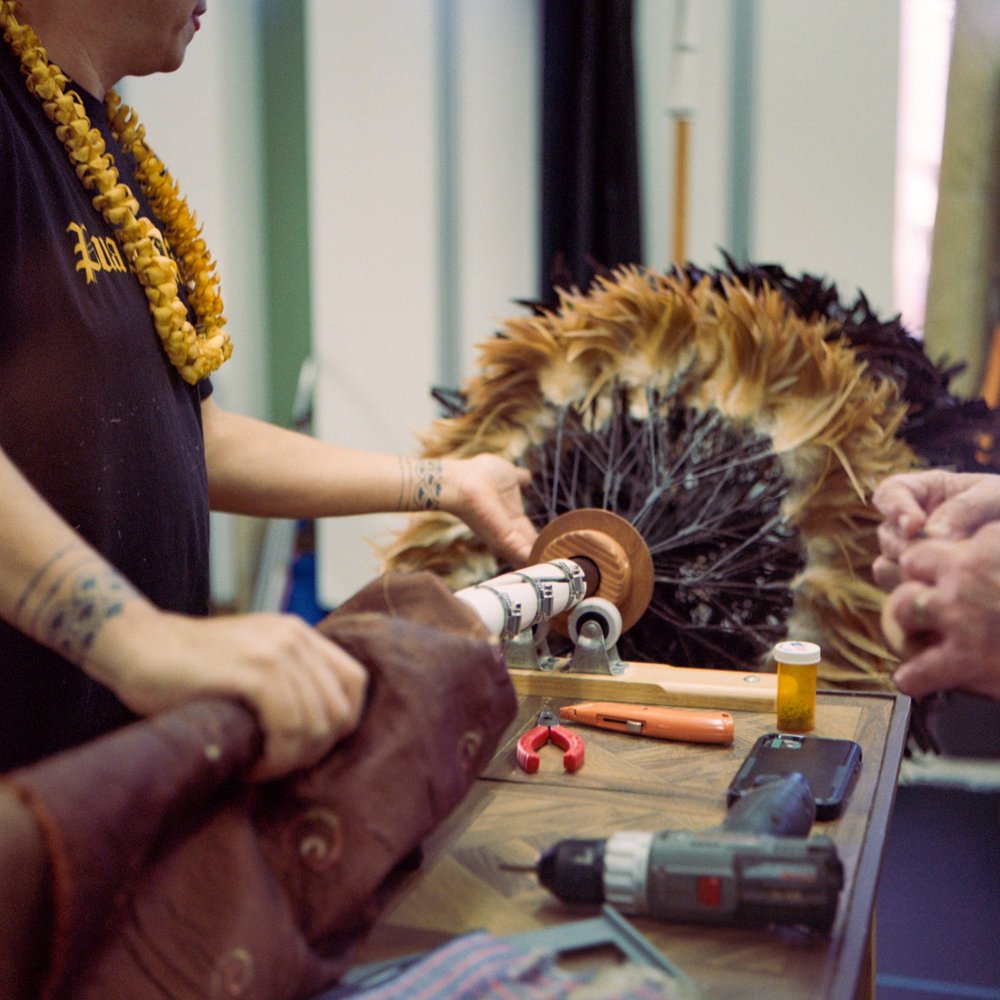 Making of Hawaiian Feather Kahili | Kodak Portra 800 — LISA K CHO