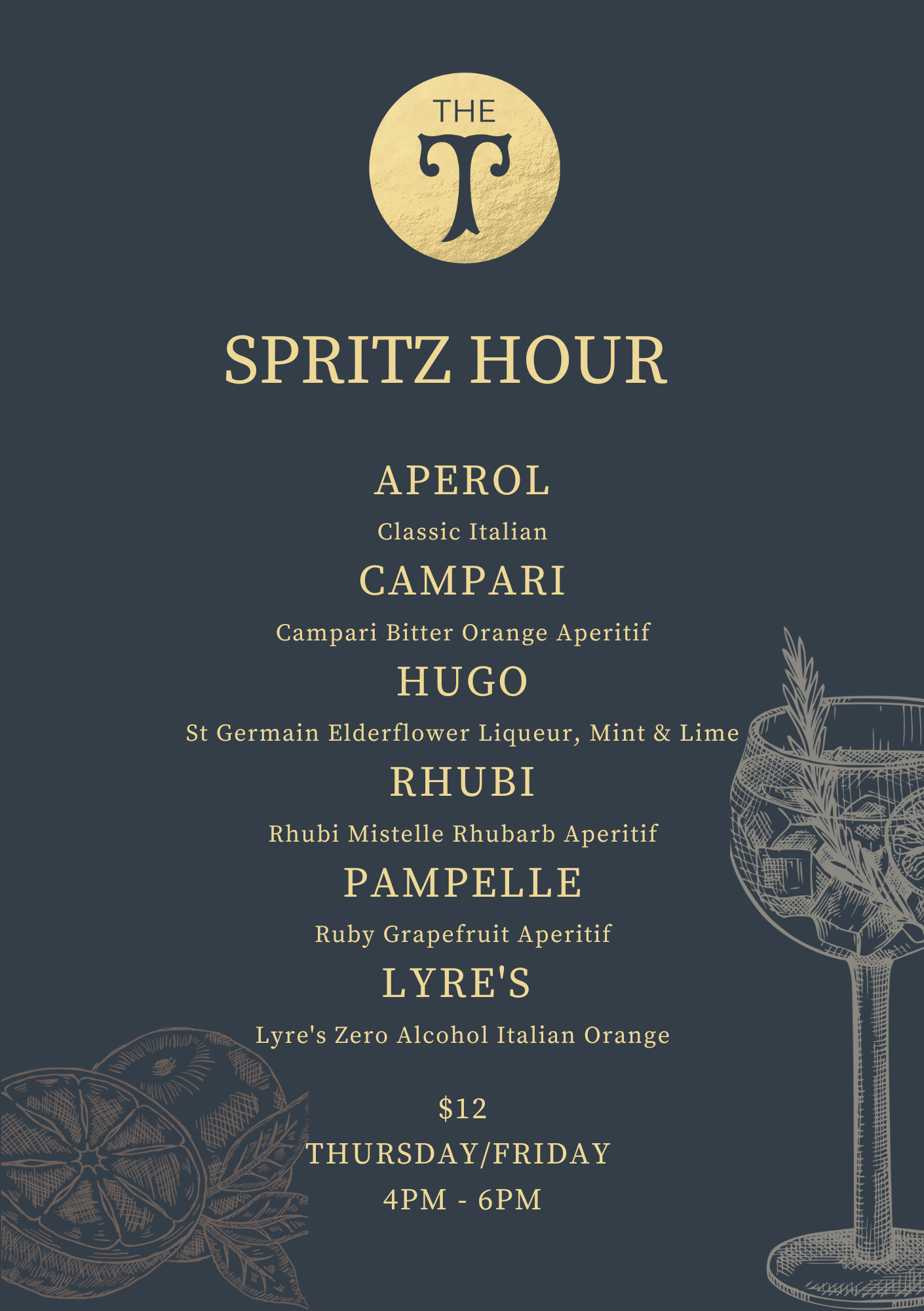 Spritz Happy Hour — Terminus Hotel