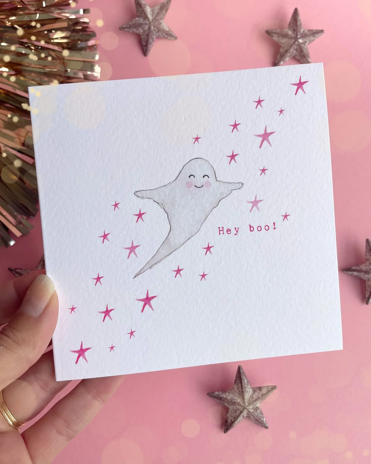 Sending Love greetings card. Let someone know you are thinking of them; like a little hug in a ...