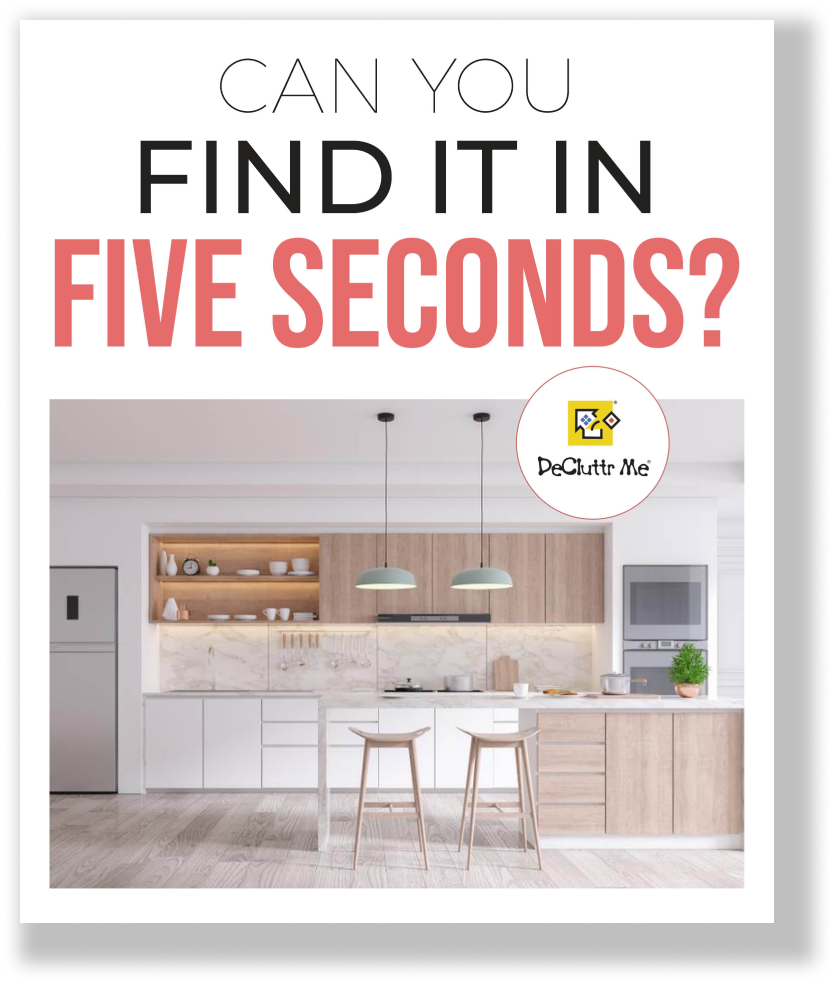 Can you find it in 5 seconds? Book by Shelina Jokhiya | Decluttr Me