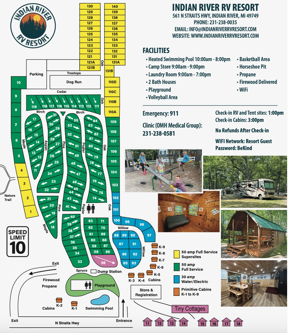 Resort Map — Indian River RV Resort