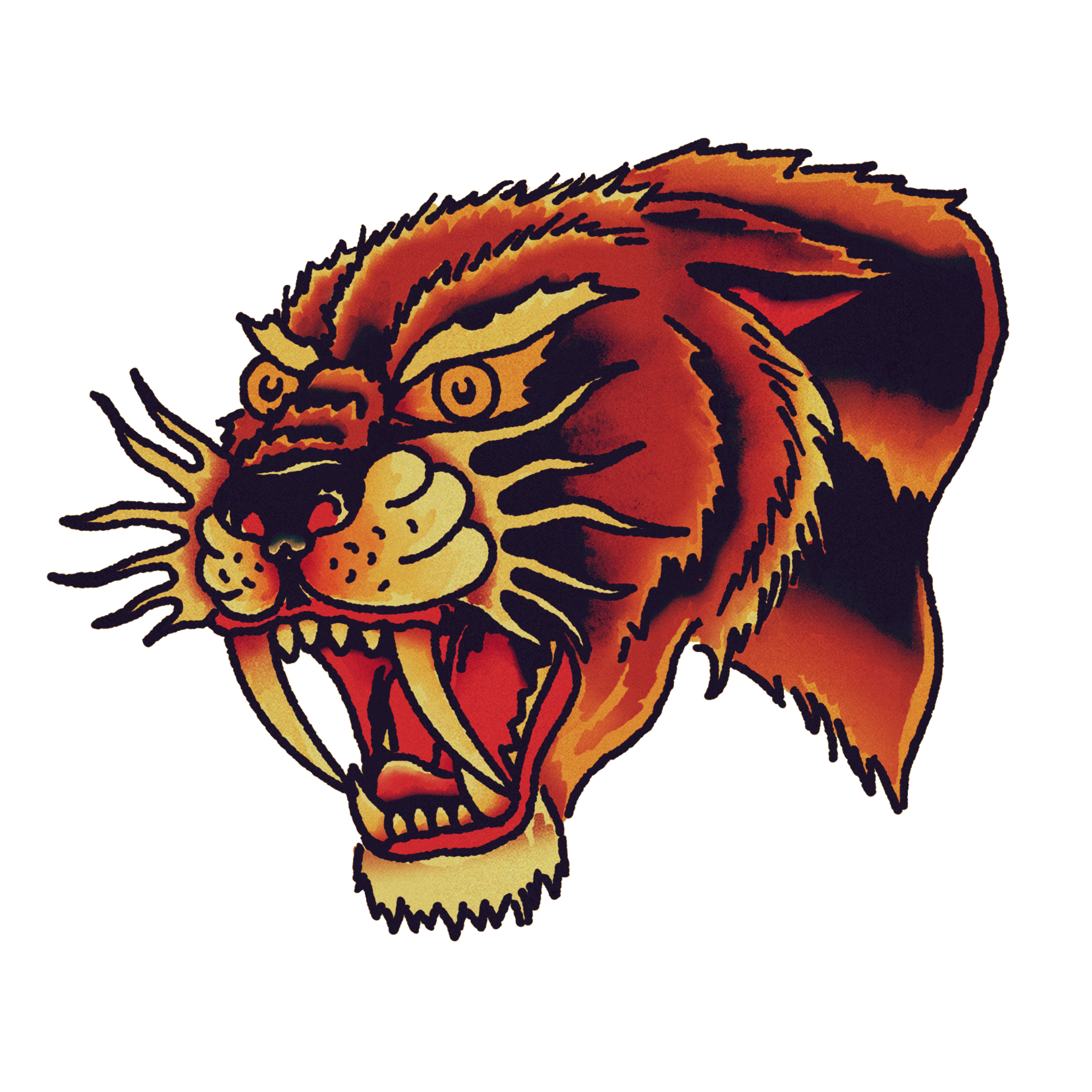 Saber Tooth Tiger Tattoo