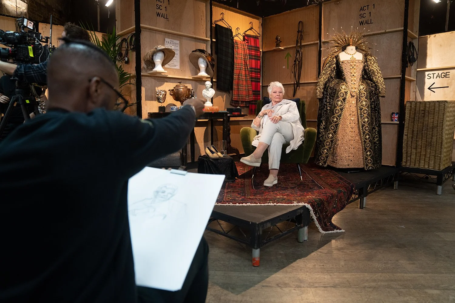 Curtis Holder draws Dame Judi Dench in 10th anniversary episode of ...