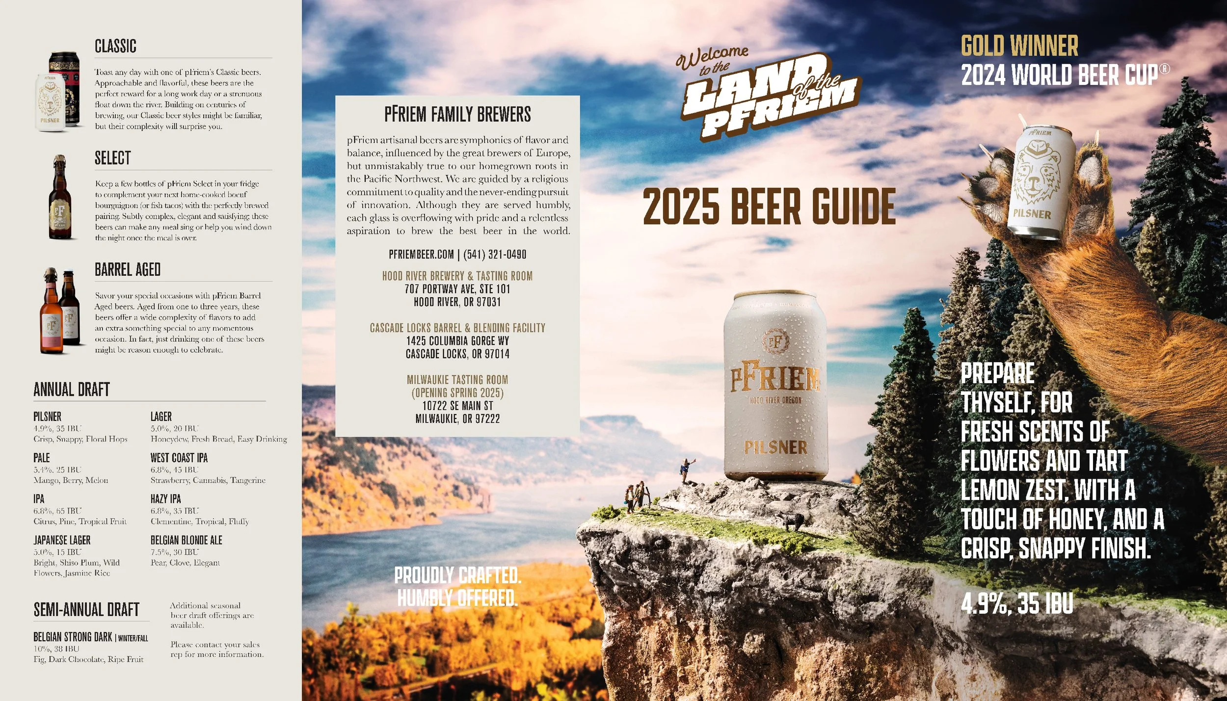 pFriem Family Brewers 2025 Beer Calendar featuring the debut of Pilsner in 16oz cans — New ...