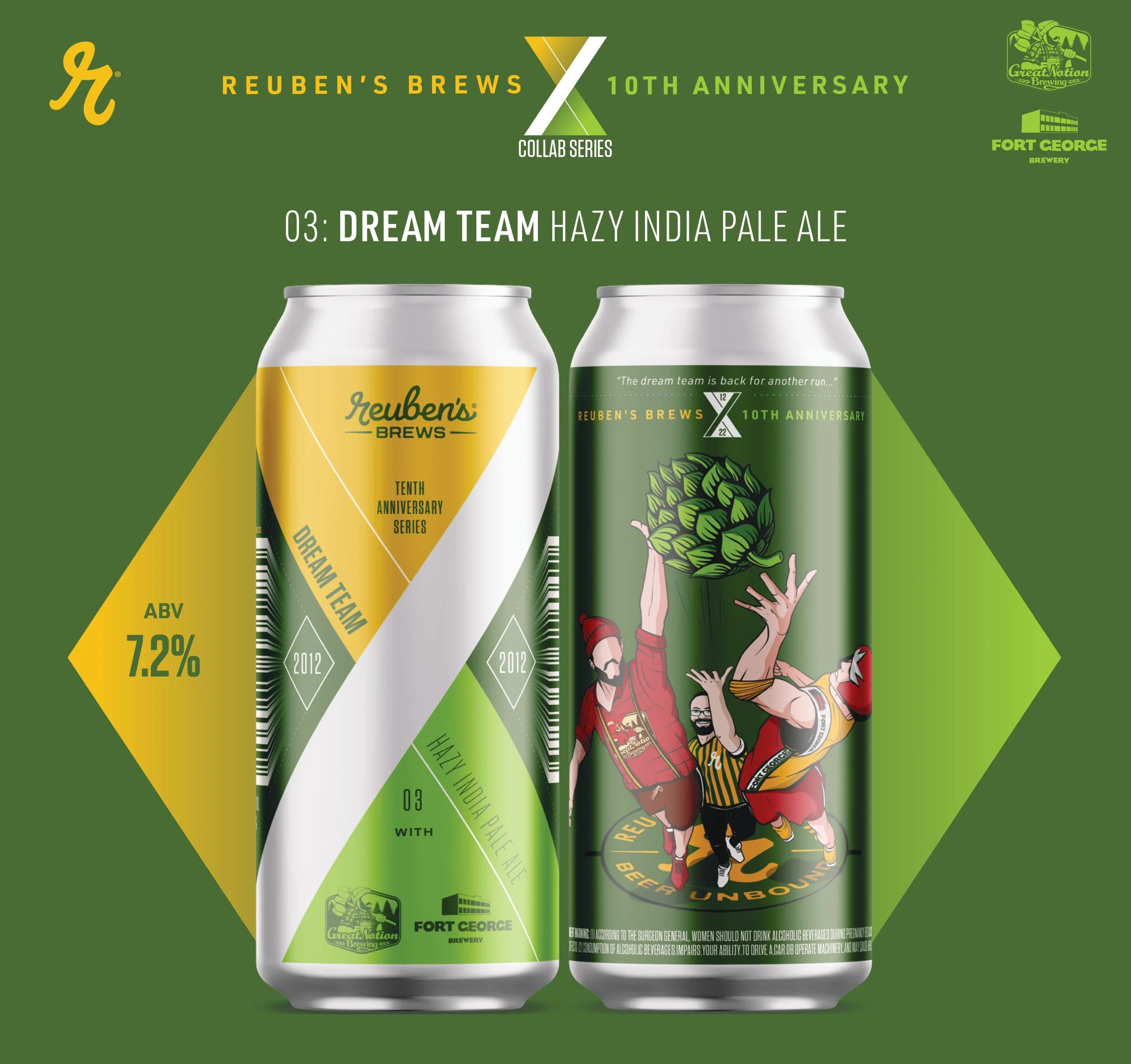 Reuben’s Brews reunites Dream Team of 2017 3-Way IPA with Fort George ...