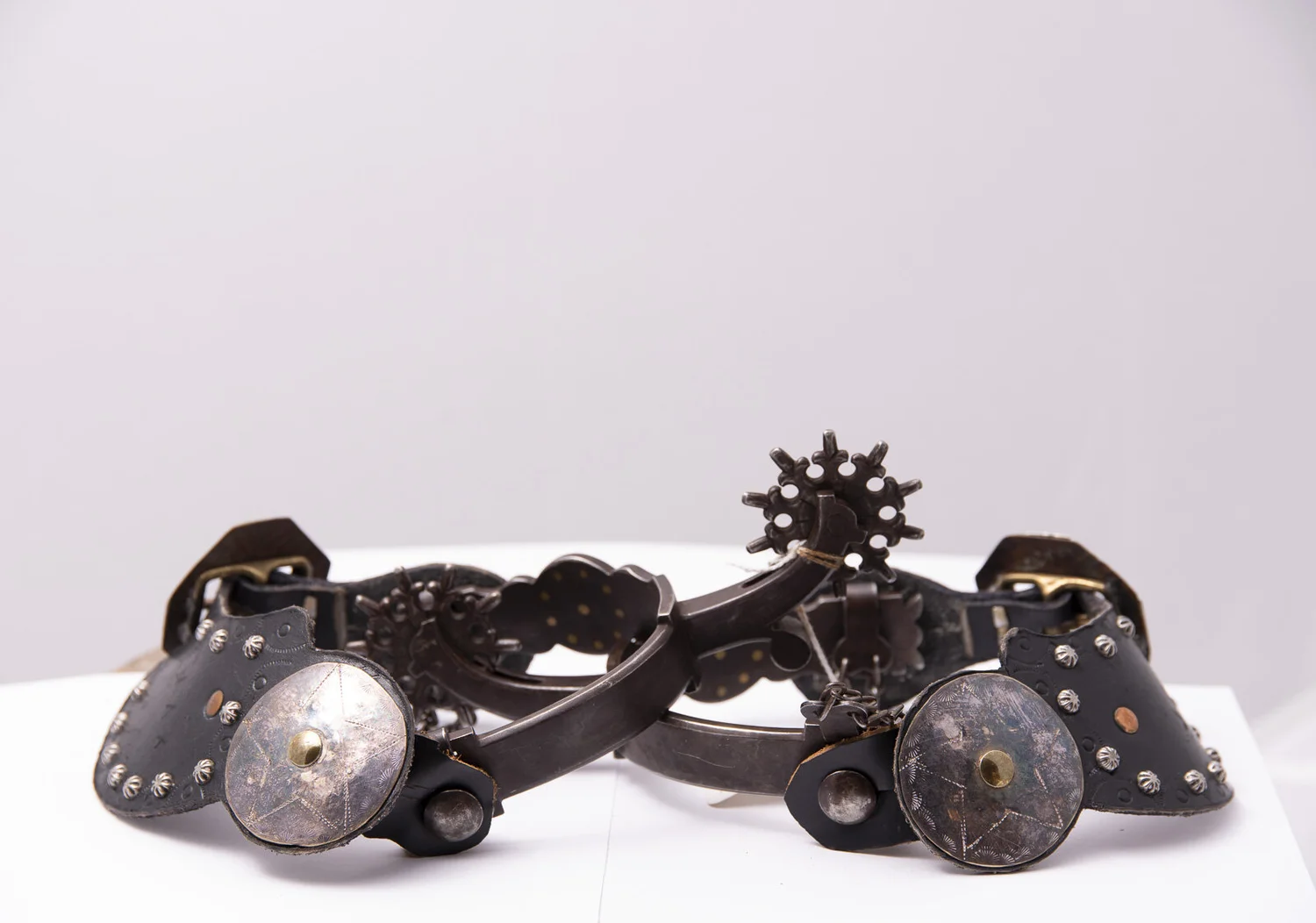 Crockett Spurs with Pollard Buckles — Old West Collector