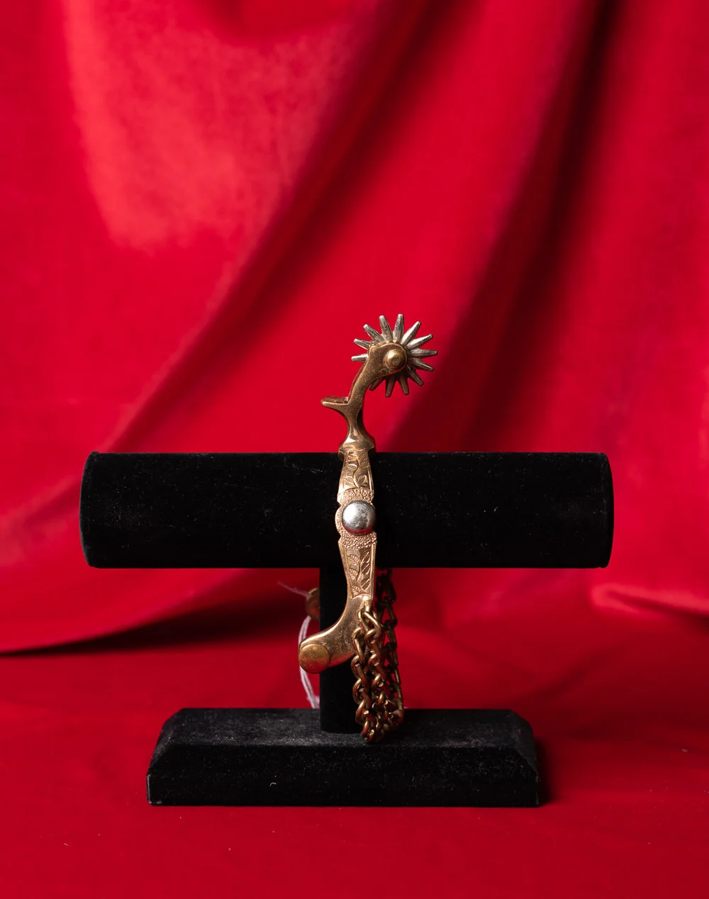 Crockett Silver Spurs with Jumbo Straps F3414 — Old West Collector