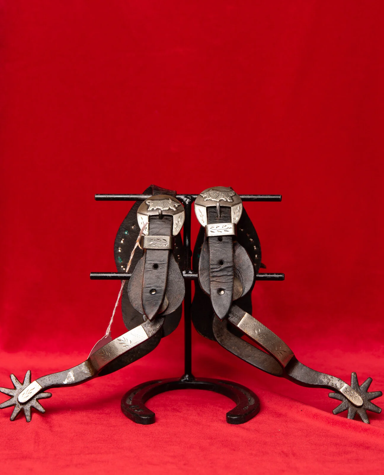Crockett Spurs with Pollard Buckles — Old West Collector