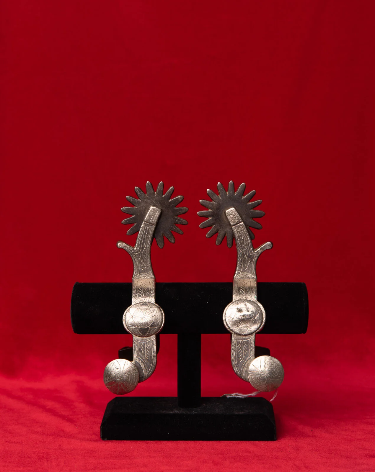 McChesney Special #101 / Grimmett Single Mounted Silver Spurs — Old ...