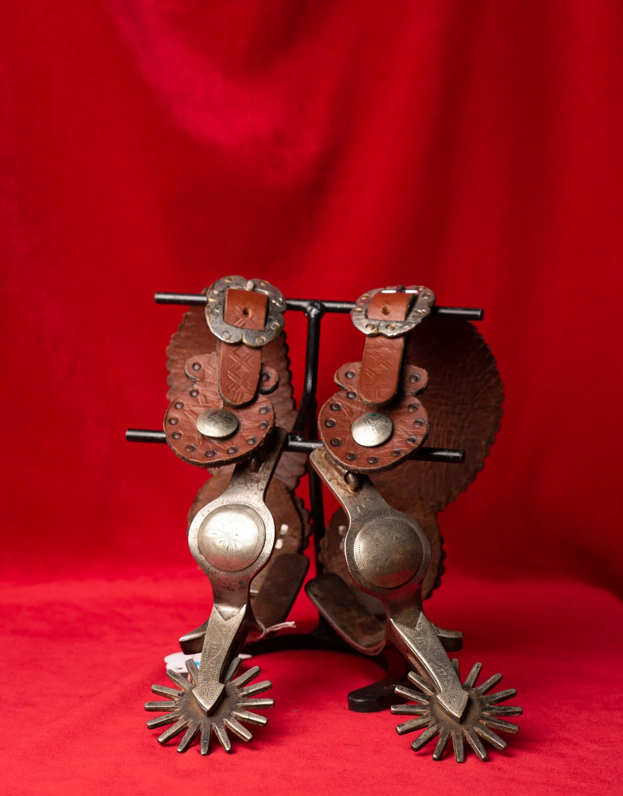 Crockett Spurs with Pollard Buckles — Old West Collector