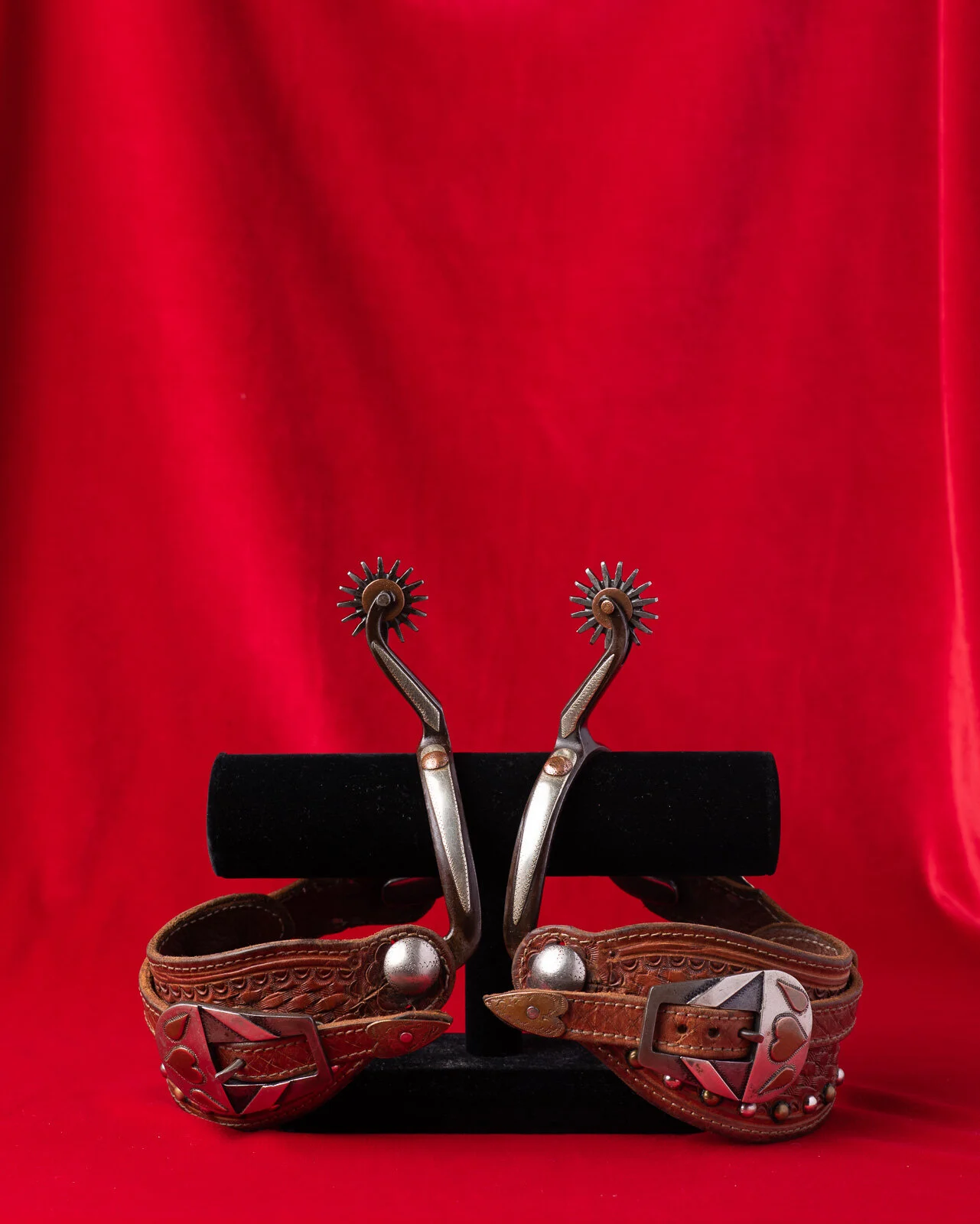 Crockett Spurs with Pollard Buckles — Old West Collector