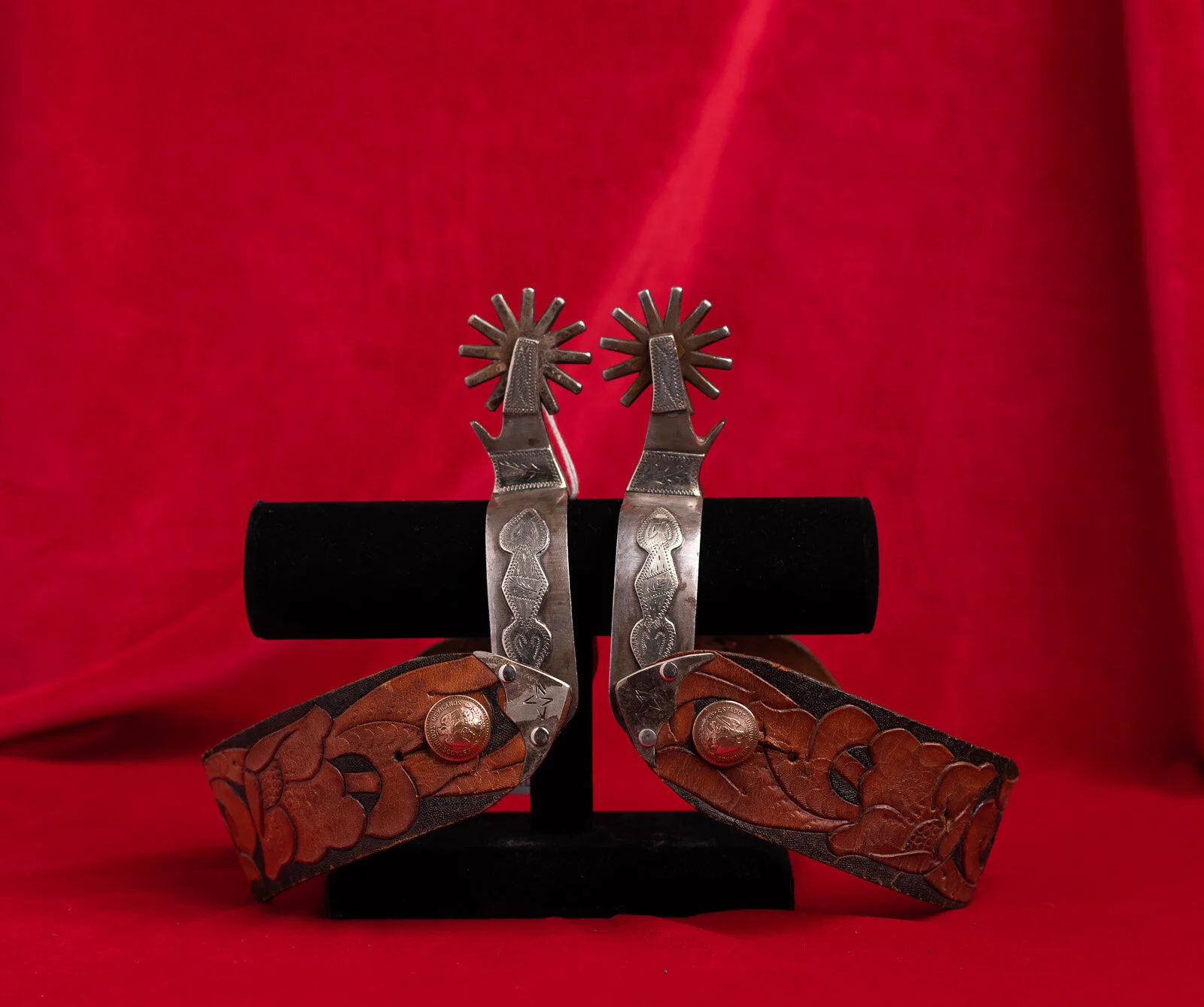 McChesney Special #101 / Grimmett Single Mounted Silver Spurs — Old ...