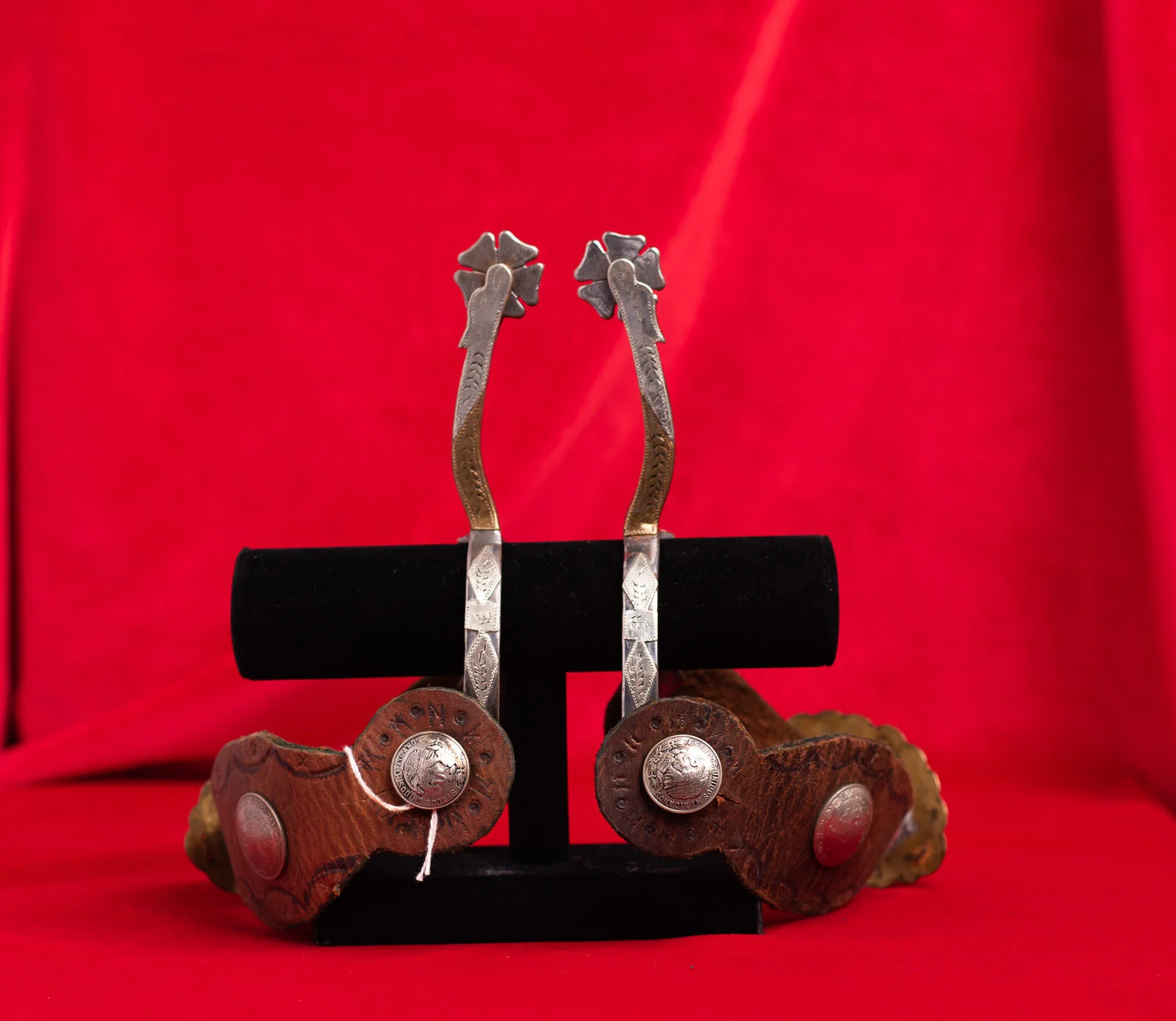 J.R. McChesney Single Mounted Silver Chevron Spurs F#4010 — Old West ...