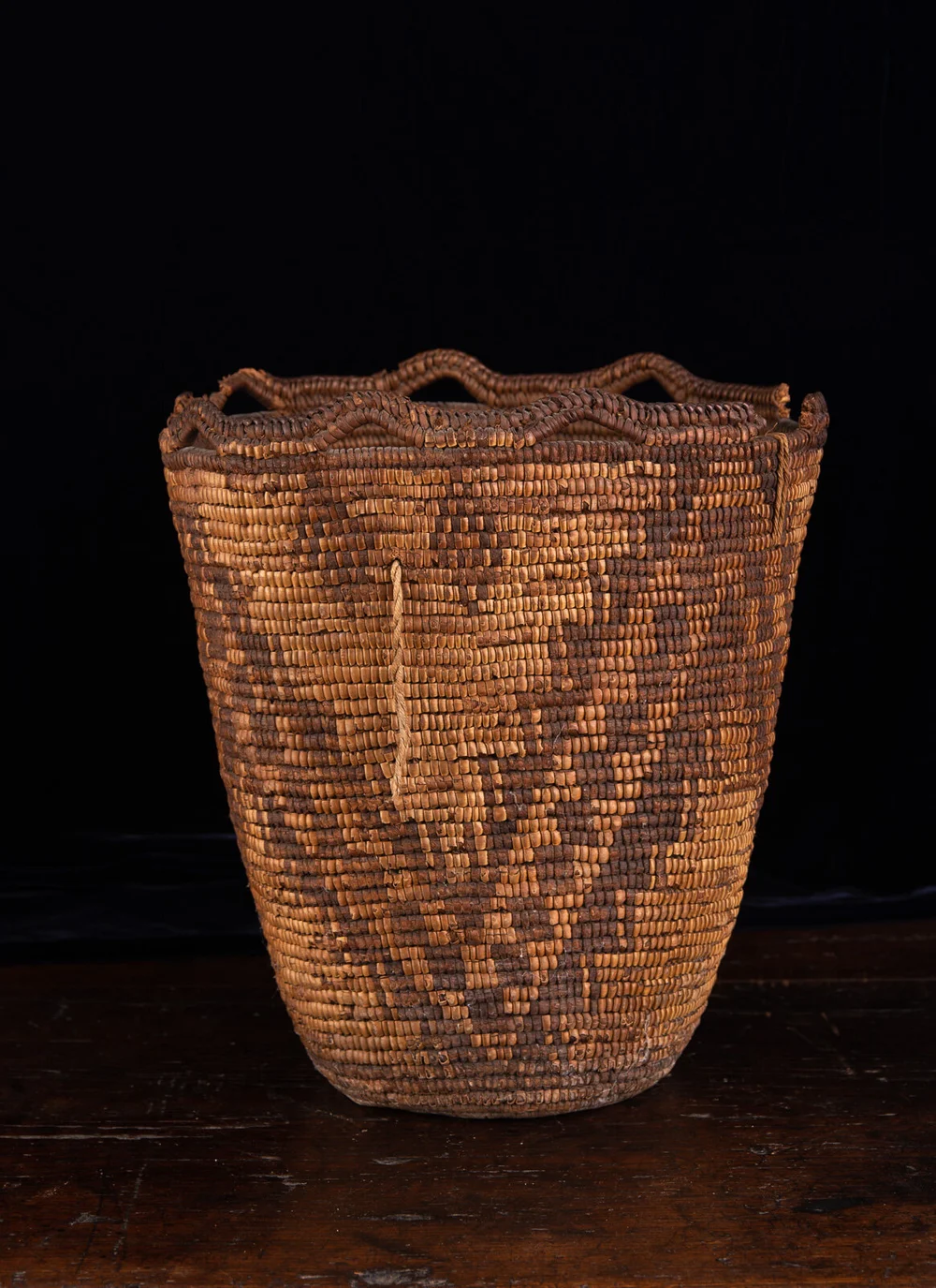 Apache Large Woven Basket Circa 1900-1910 — Old West Collector
