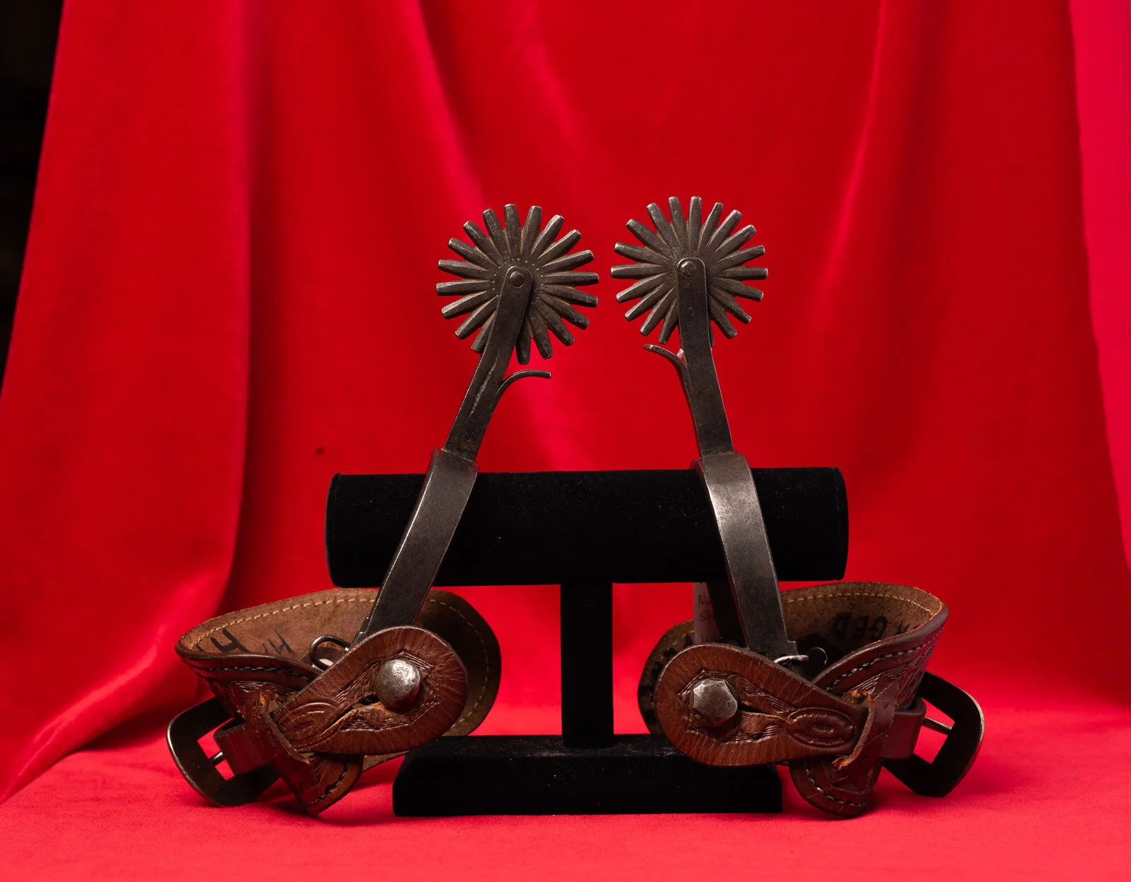 Montana Spurs with Diamond Motif F#3373 — Old West Collector