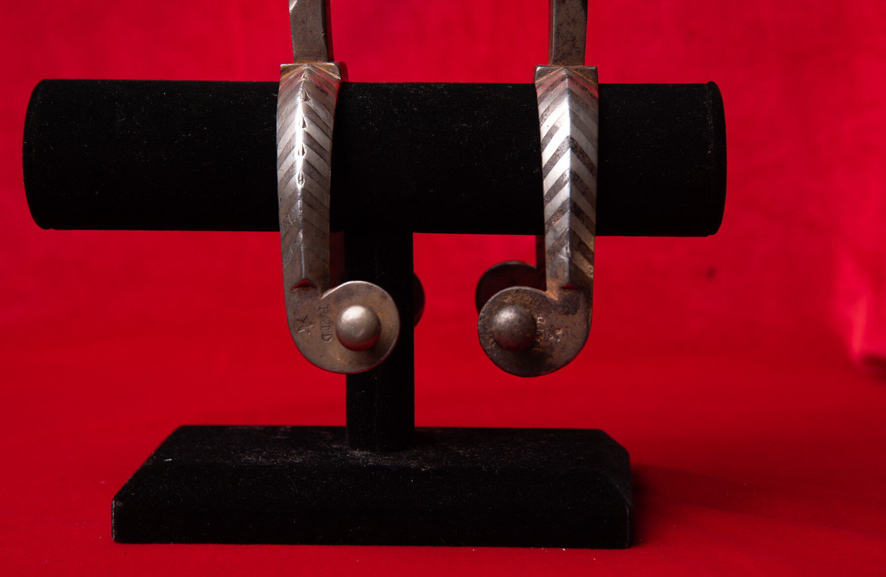 Buermann Chevron Pattern Double Mounted Spurs — Old West Collector