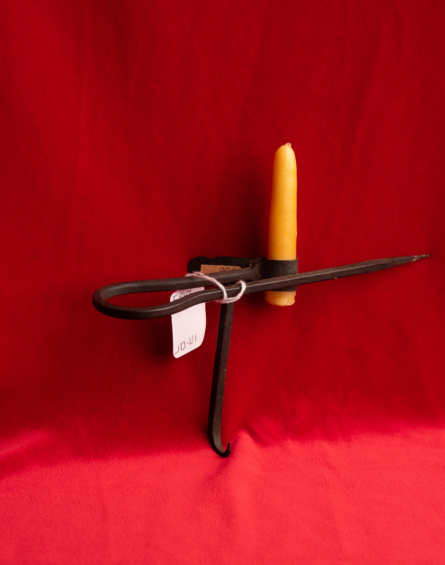 Colonial Miner's Hook with Candleholder — Old West Collector