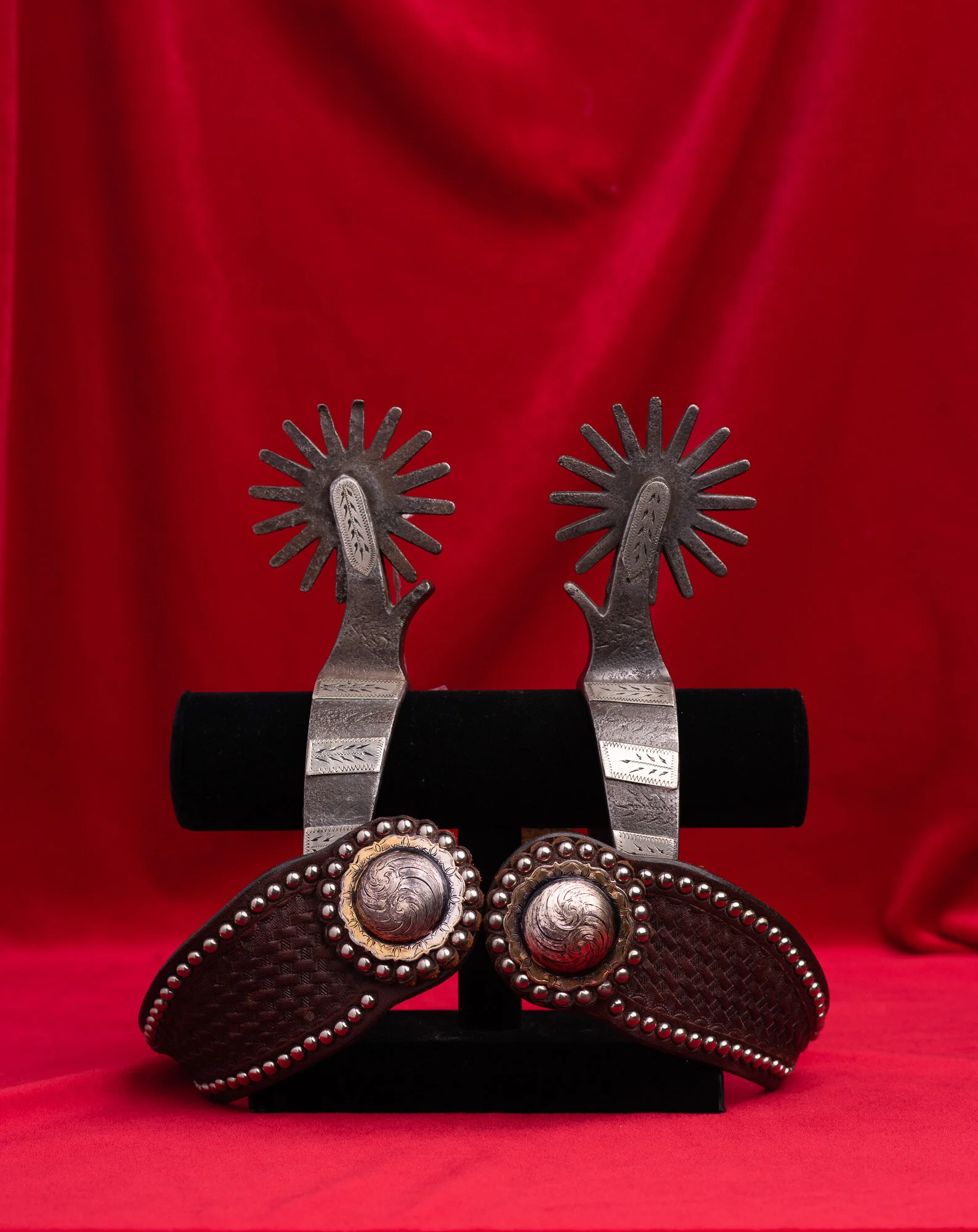 Vintage Jess Hodge Texas Arrowhead Spurs F#3378 — Old West Collector