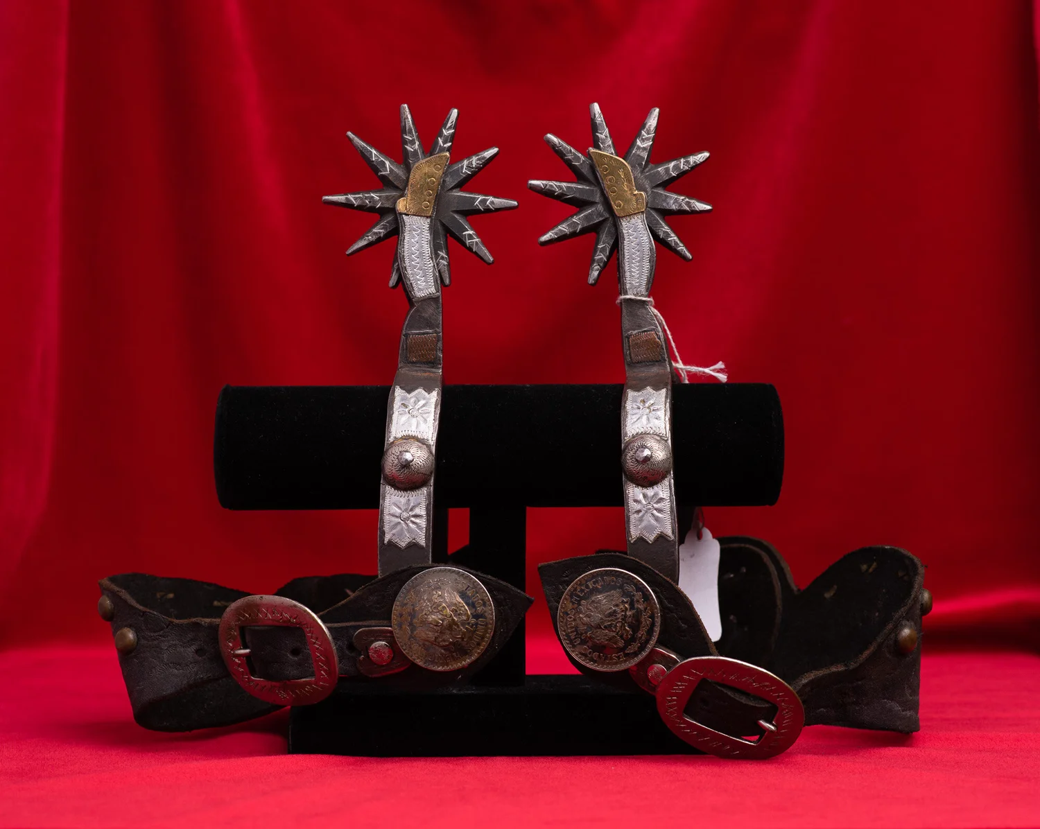McChesney Special #101 / Grimmett Single Mounted Silver Spurs — Old ...