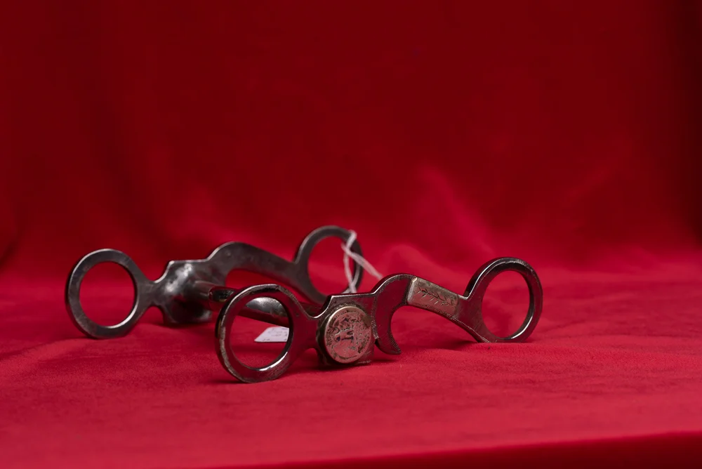 Vintage U.S. Cavalry Bit Silver & Copper Mounted — Old West Collector