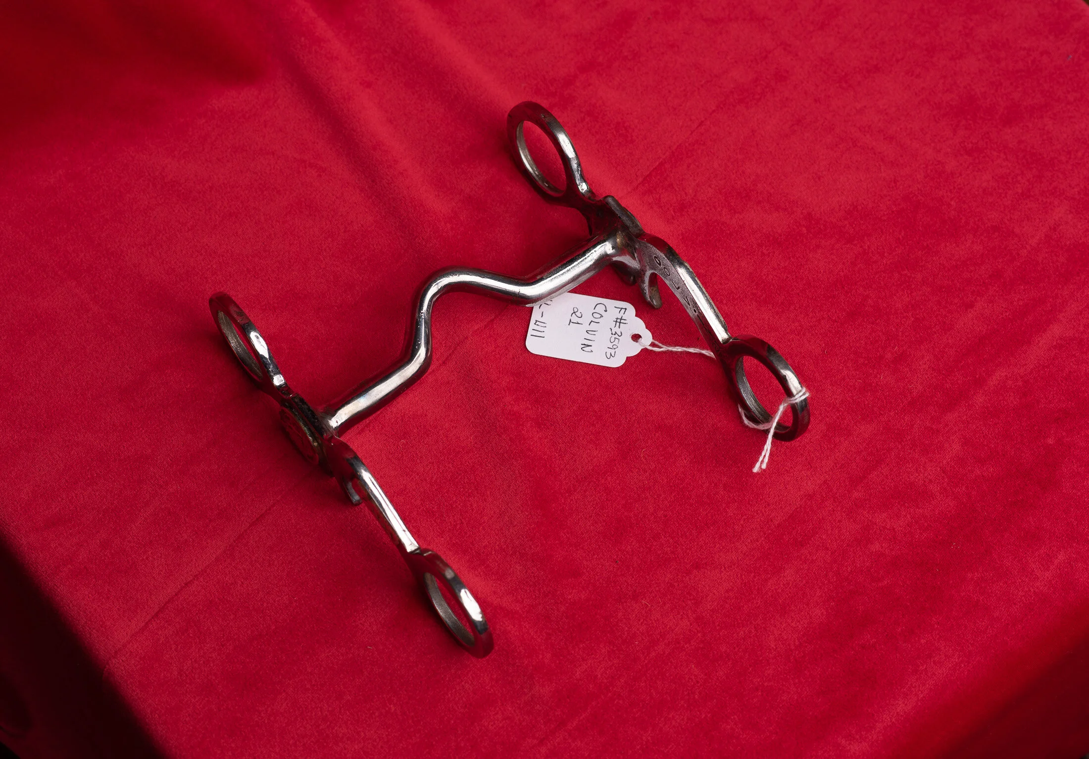 Vintage U.S. Cavalry Bit Silver & Copper Mounted — Old West Collector