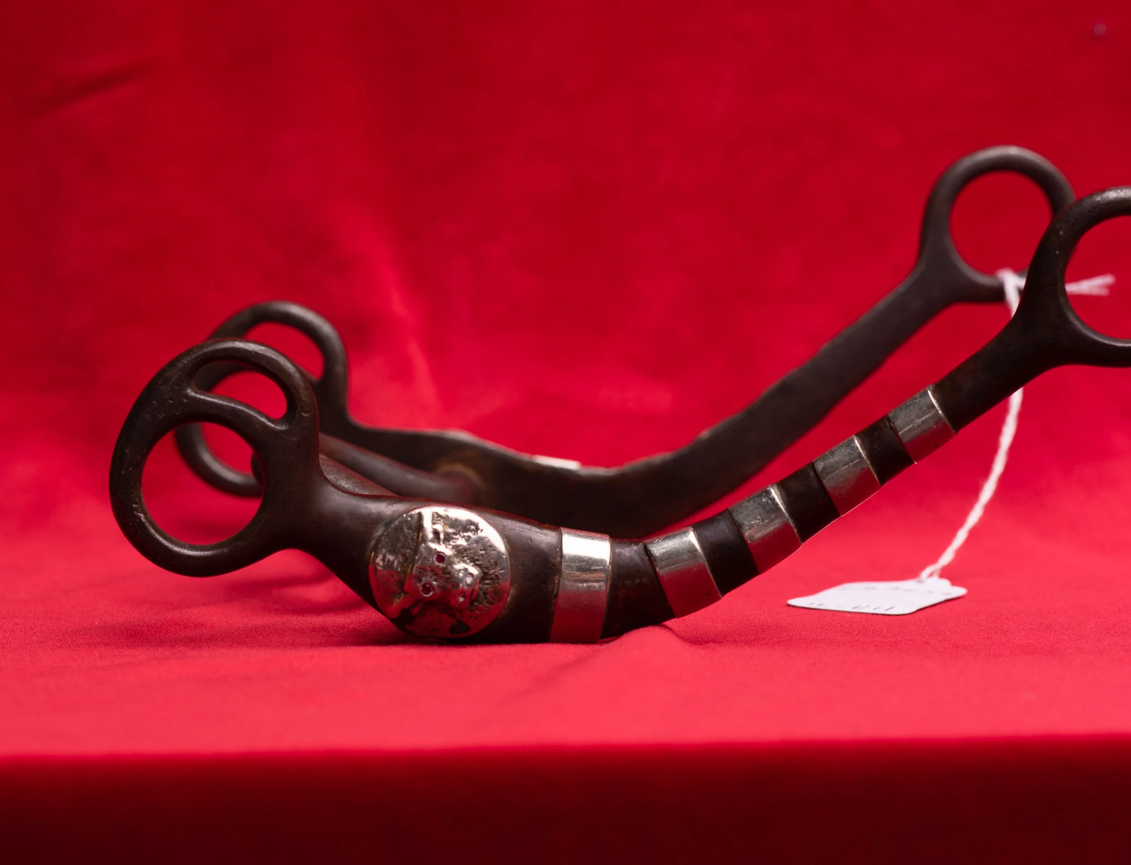 Vintage U.S. Cavalry Bit Silver & Copper Mounted — Old West Collector