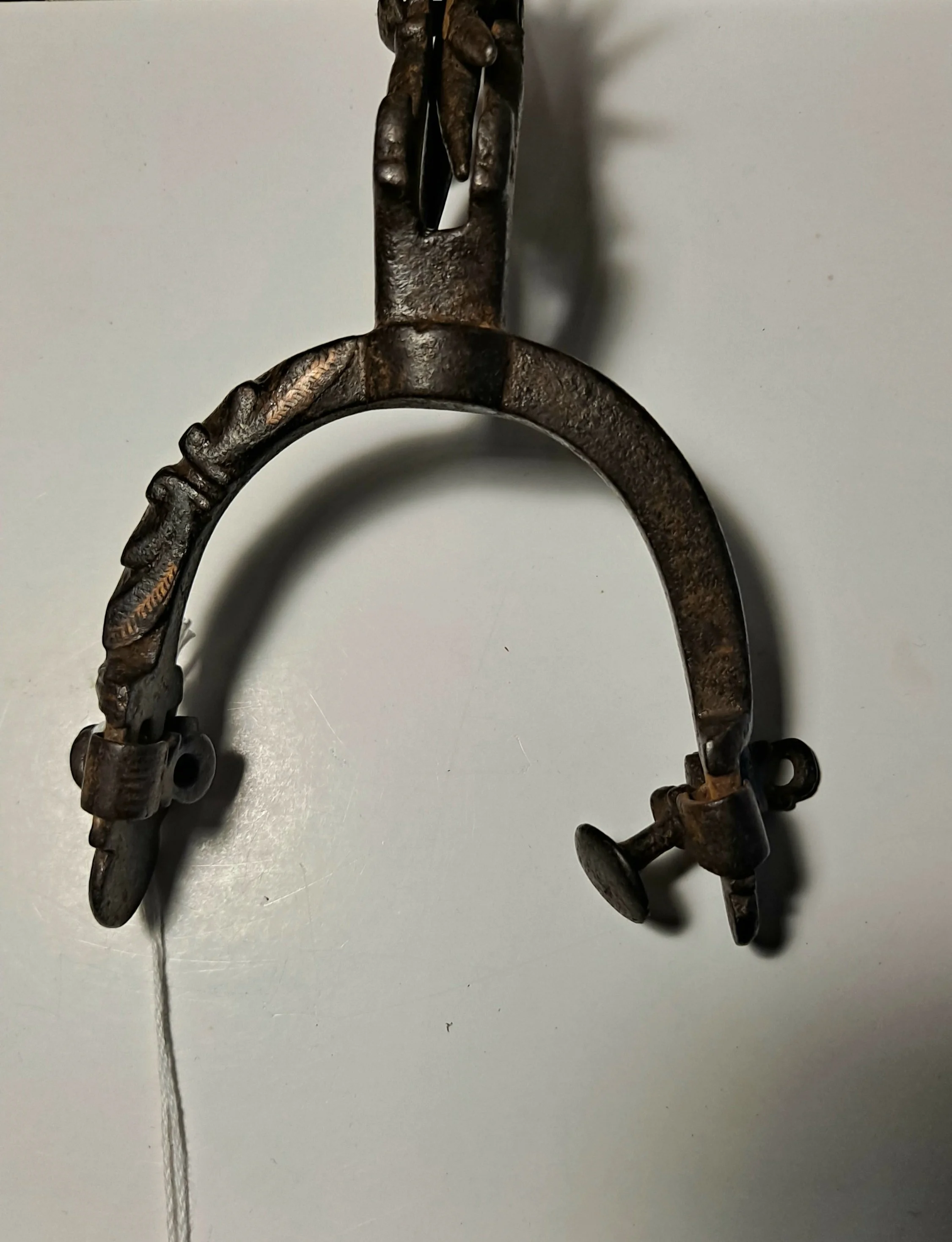 Crockett Silver Spurs with Jumbo Straps F3414 — Old West Collector